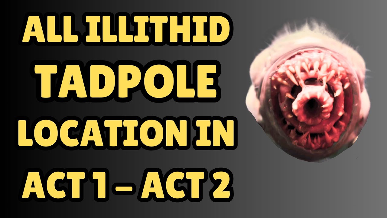 ALL ILLITHID TADPOLE LOCATION IN ACT 1 AND ACT 2 WITH TIMESTAMP - YouTube
