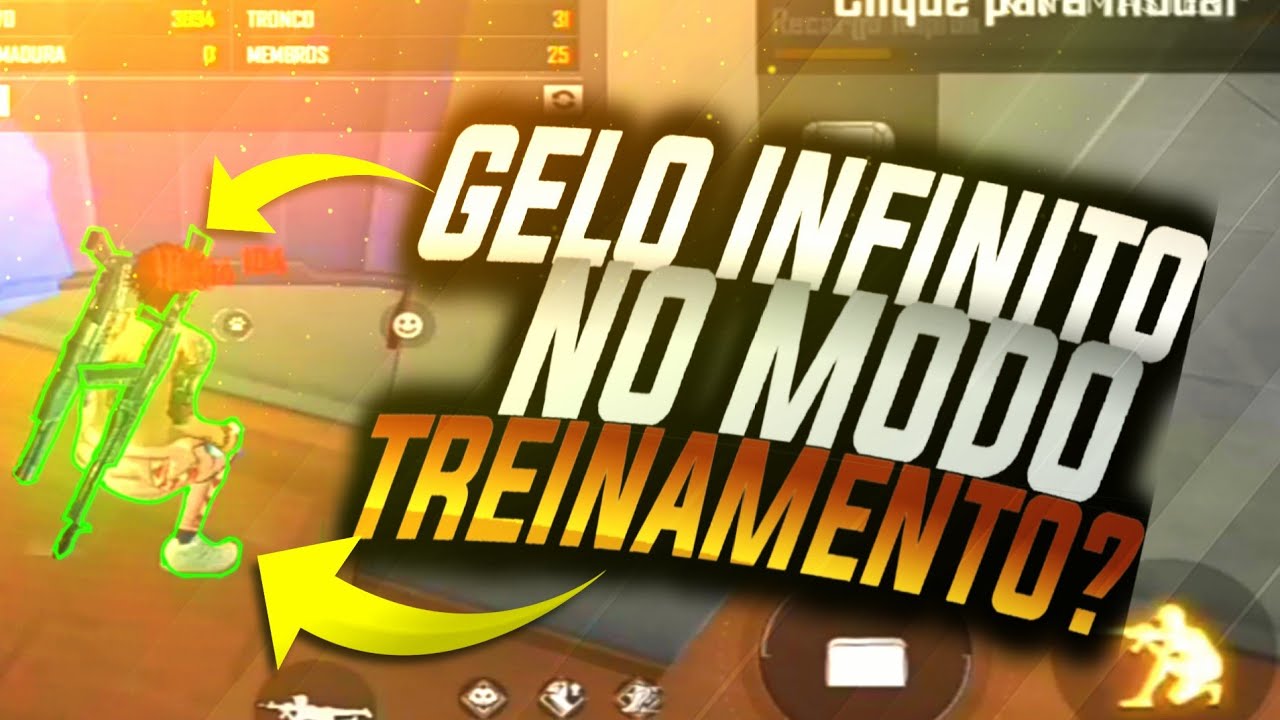 COMO COLOCAR GELO INFINITO NO MODO TREINAMENTO(PASSO A PASSO) - YouTube