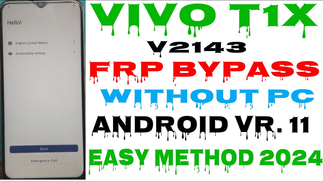 Vivo T1X FRP Bypass Android 12 | New Solution | Vivo (V2143) Google ...