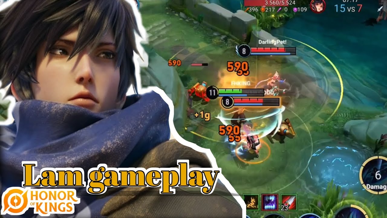 HOK LAM THE KILLER SHARK GAMEPLAY!! HONOR OF KINGS GLOBAL!! - YouTube