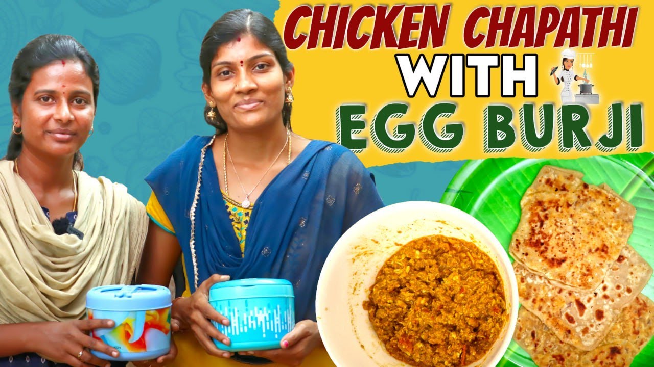Chicken Stuffed Chapathi With Egg Burji 🌮 | Lunchbox Recipe 🍽️ | Inis ...