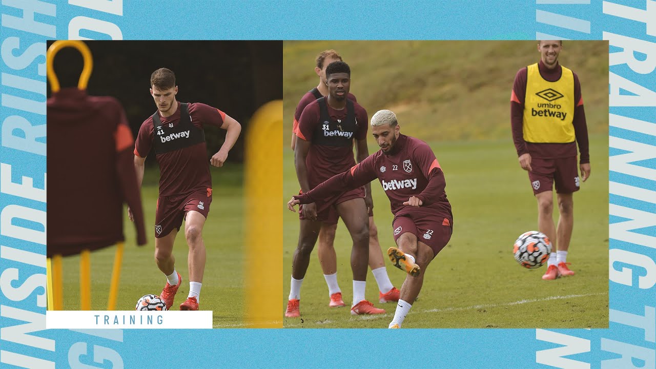 PRE-SEASON TRAINING | DECLAN RICE BACK IN TRAINING WITH A BANGER - YouTube