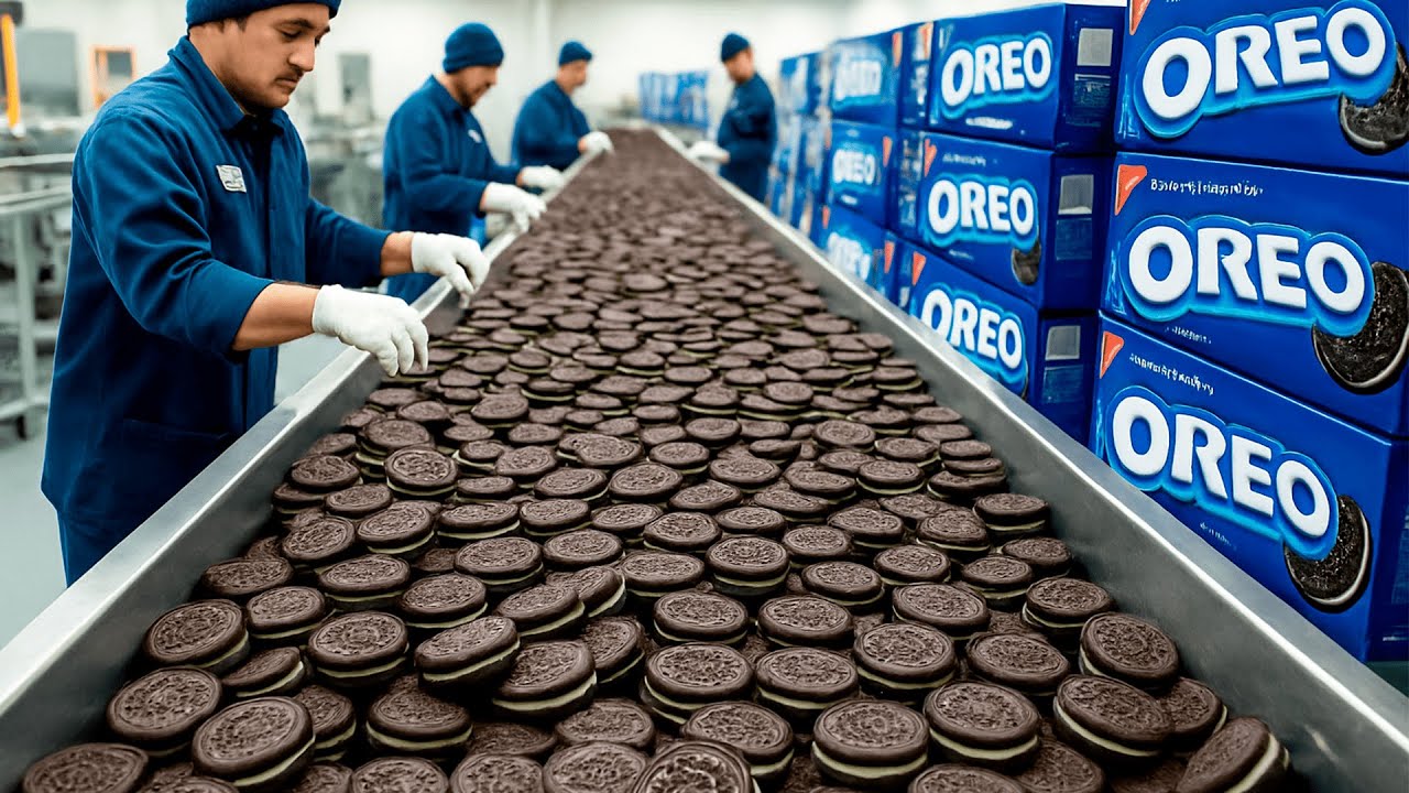 How Oreo Cookies Are Made in a Factory?! - YouTube