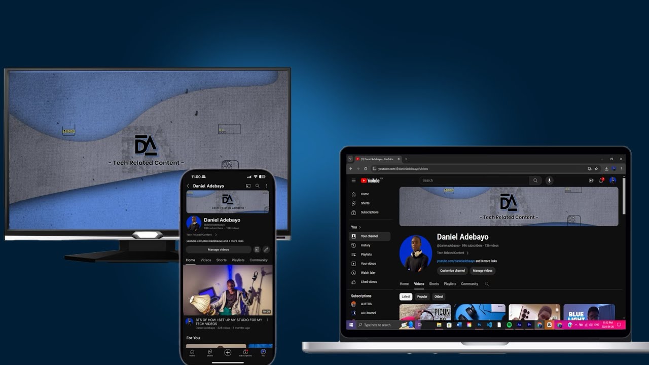 YouTube Banner Tutorial: Customizing for All Screens 2024 - YouTube