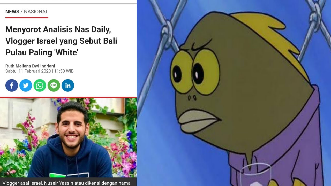 Kontroversi Nas Daily (Bali Pulau Paling Putih Se-asia) - YouTube