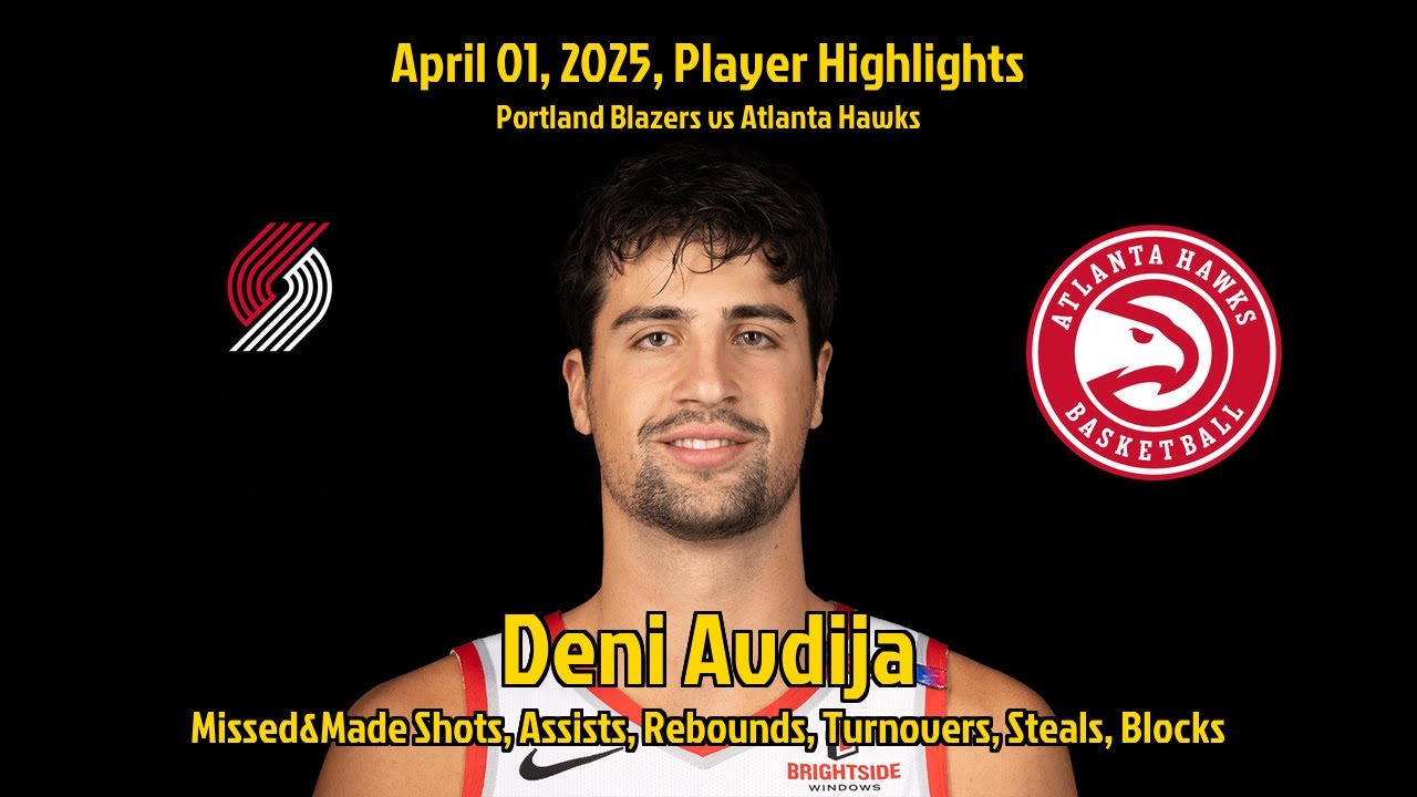 Deni Avdija Highlights | Portland Blazers vs Atlanta Hawks | 01 April ...
