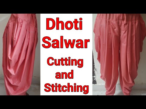 Dhoti salwar cutting and stitching | For 11 to 13 years girl.