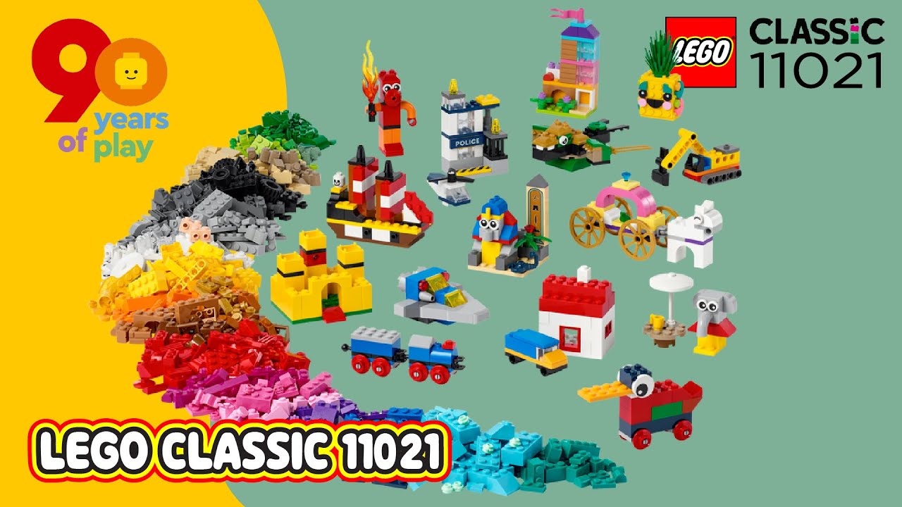 LEGO Classic 11021 — 90 Years of Play - YouTube