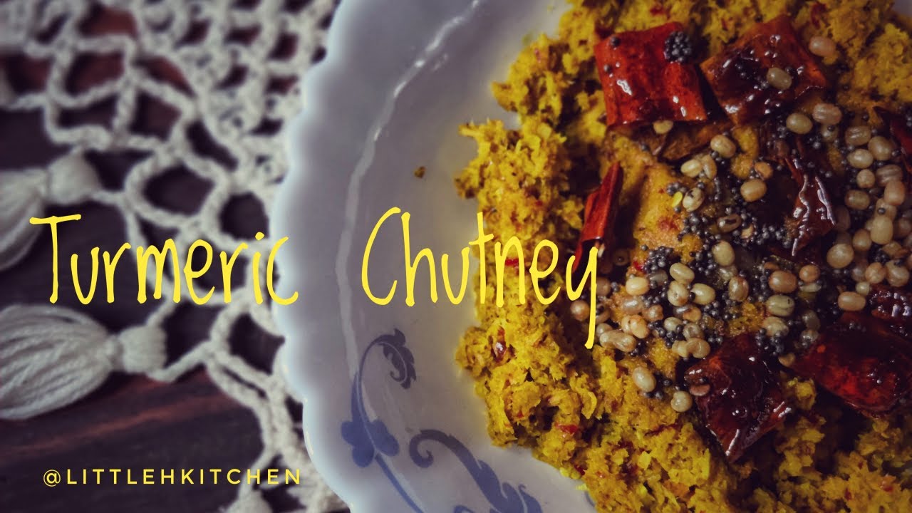Turmeric Chutney | மஞ்சள் சட்னி | simple chutney #turmeric # ...