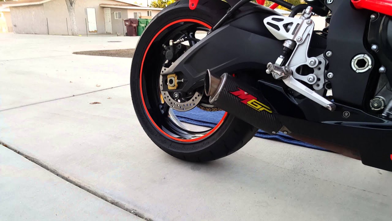 Gsxr 750 mgp exhaust shorty - YouTube