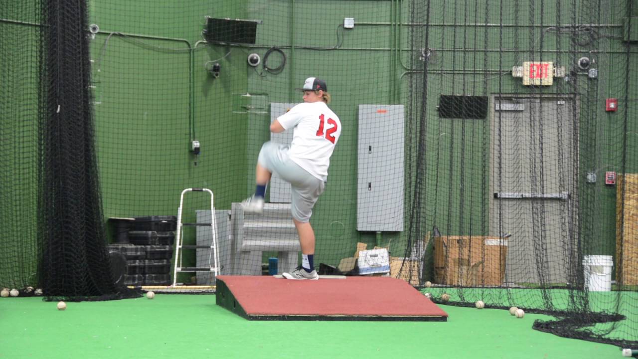 Austin Waeghe Class of 2017 87 mph fastball - YouTube