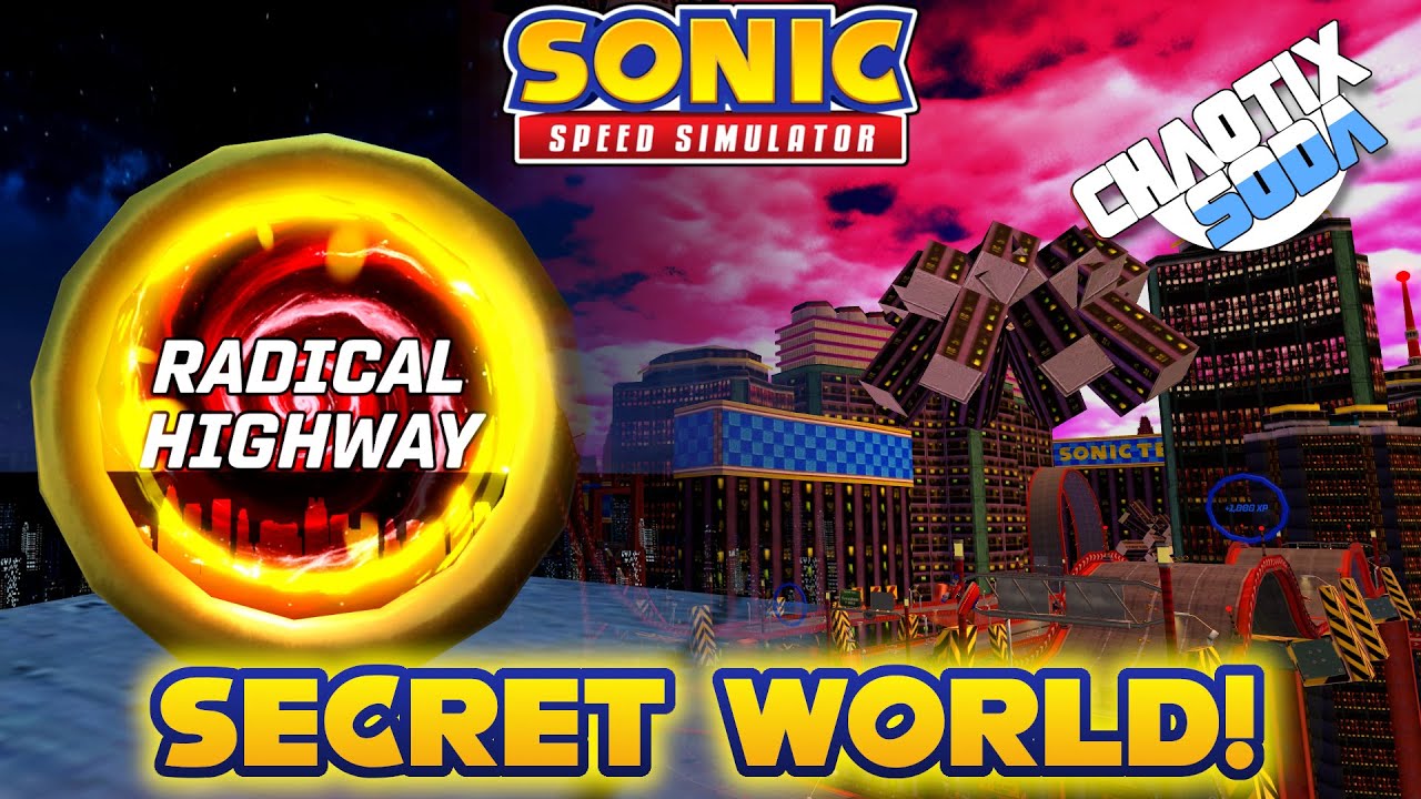 How to Find the Secret Radical Highway World in Sonic Speed Simulator ...