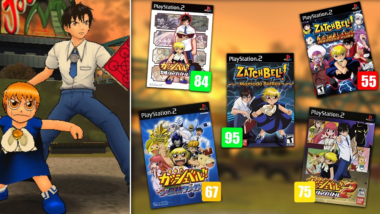 Jugué TODOS los JUEGOS de ZATCH BELL de PS2 - YouTube