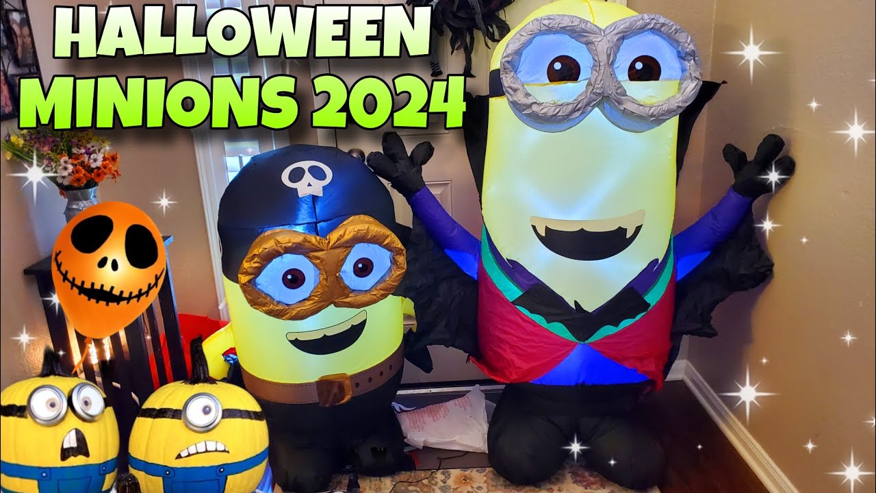 Home Depot vs Walmart Minion Halloween Inflatable Blow Ups 2024 - YouTube