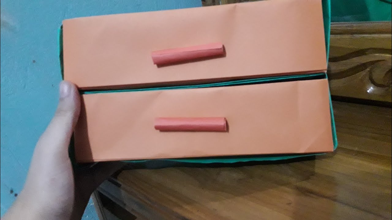 How to make an easy Origami Wardrobe/DIY Origami Paper Closet. - YouTube