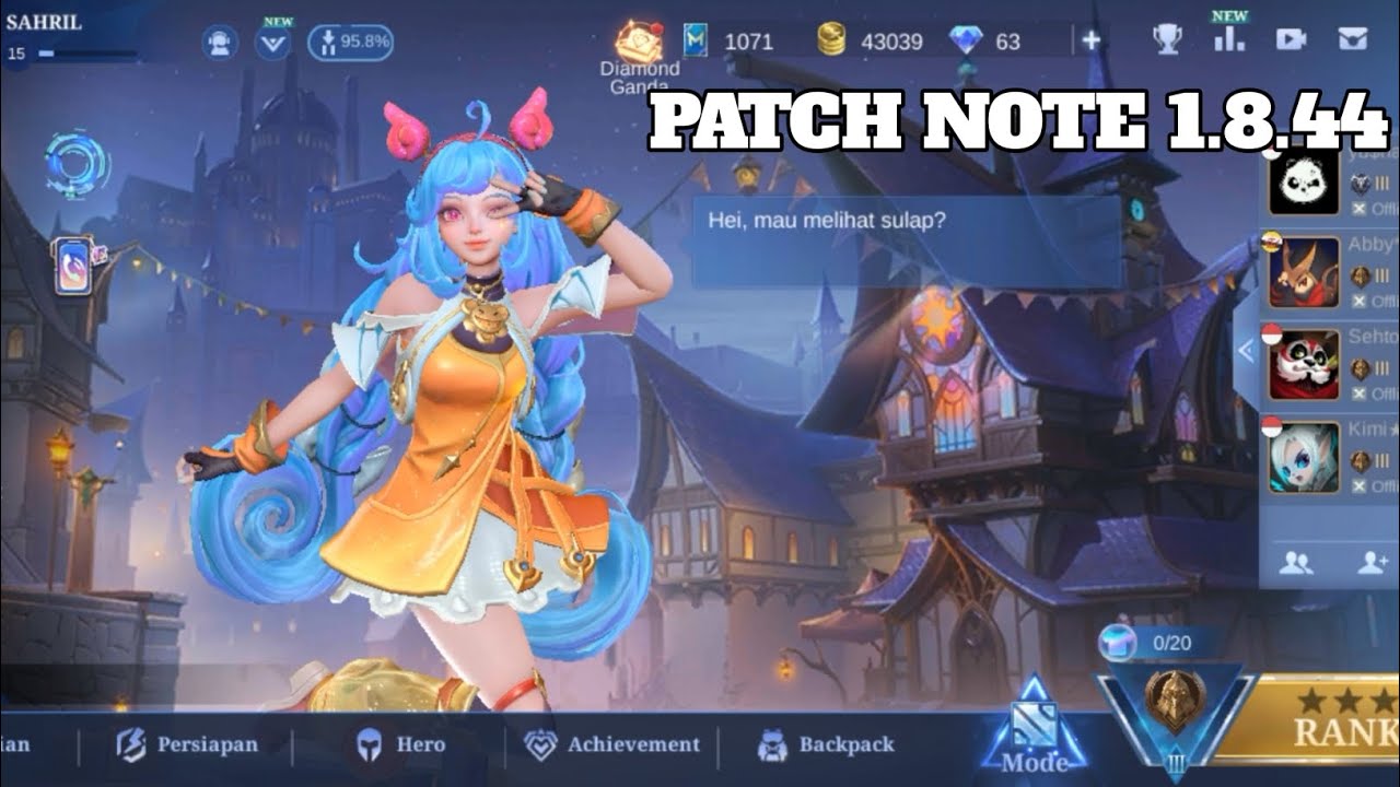 DYROTH BUFF,LANCE BUFF,MASHA~, PATCH NOTE 1.8.44 - YouTube