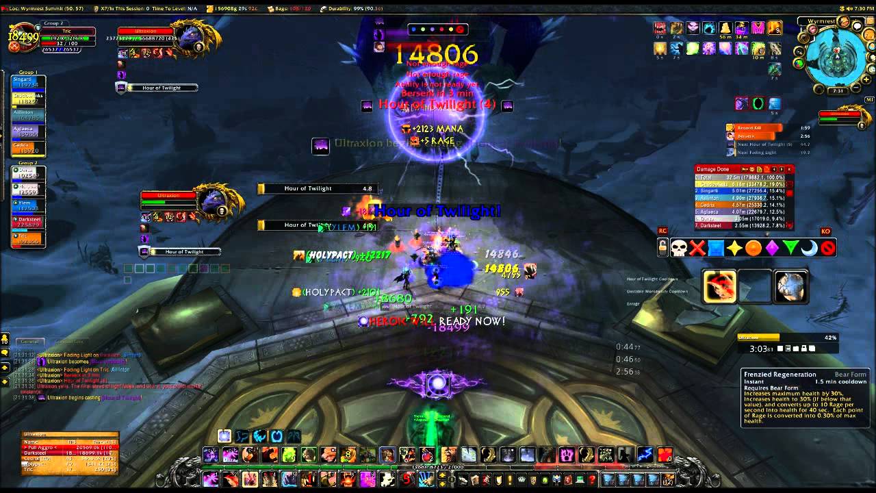 10man Normal Ultraxion - US Arygos - Bear POV - YouTube