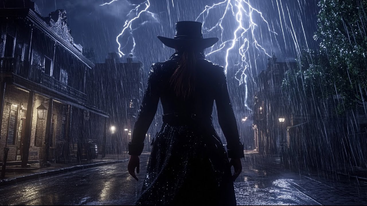 Walking Through a Stormy Night | RDR2 Rain Sounds for Sleep ...