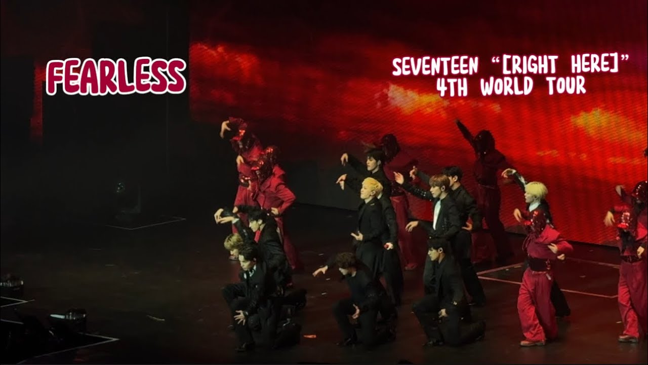 SEVENTEEN-(FEARLESS) 4K“RIGHT HERE” World Tour in Oakland 241105 - YouTube