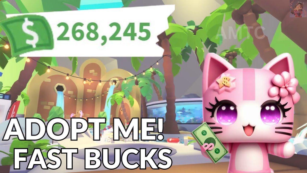 ⚡DO THIS⚡ The BEST And FASTEST Way To Make BUCKS 💰 In Adopt Me! ROBLOX ...