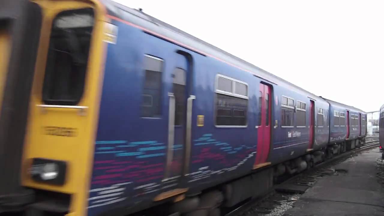 Class 150 DMU, FGW enters temple meads in HD - YouTube