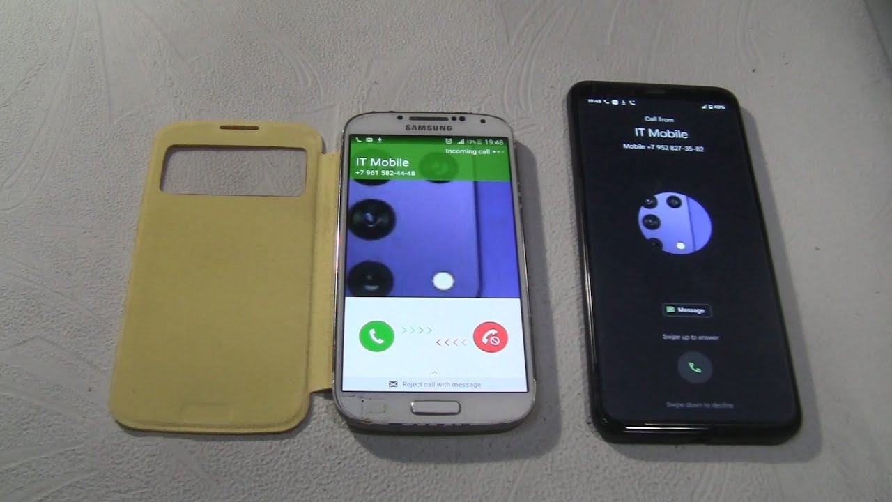 Double Over the Horizon Incoming call at the Same Time Samsung S4 ...