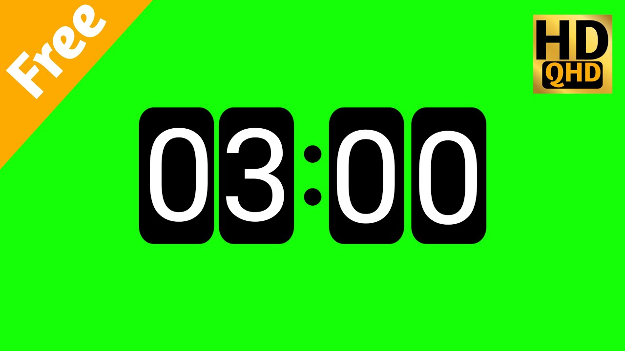3 minutes Timer Green screen ।। countdown green screen #habibur_rahman ...