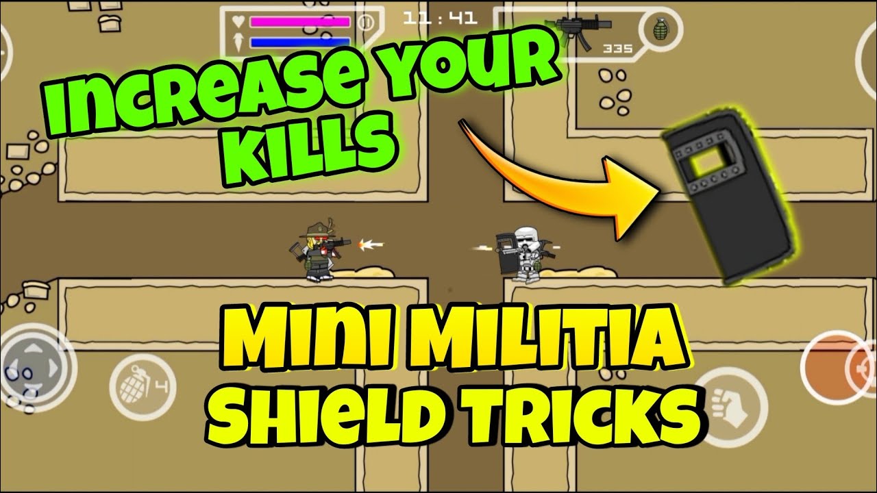 Mini Militia New Shield Trick - New Trick In Mini Militia - YouTube
