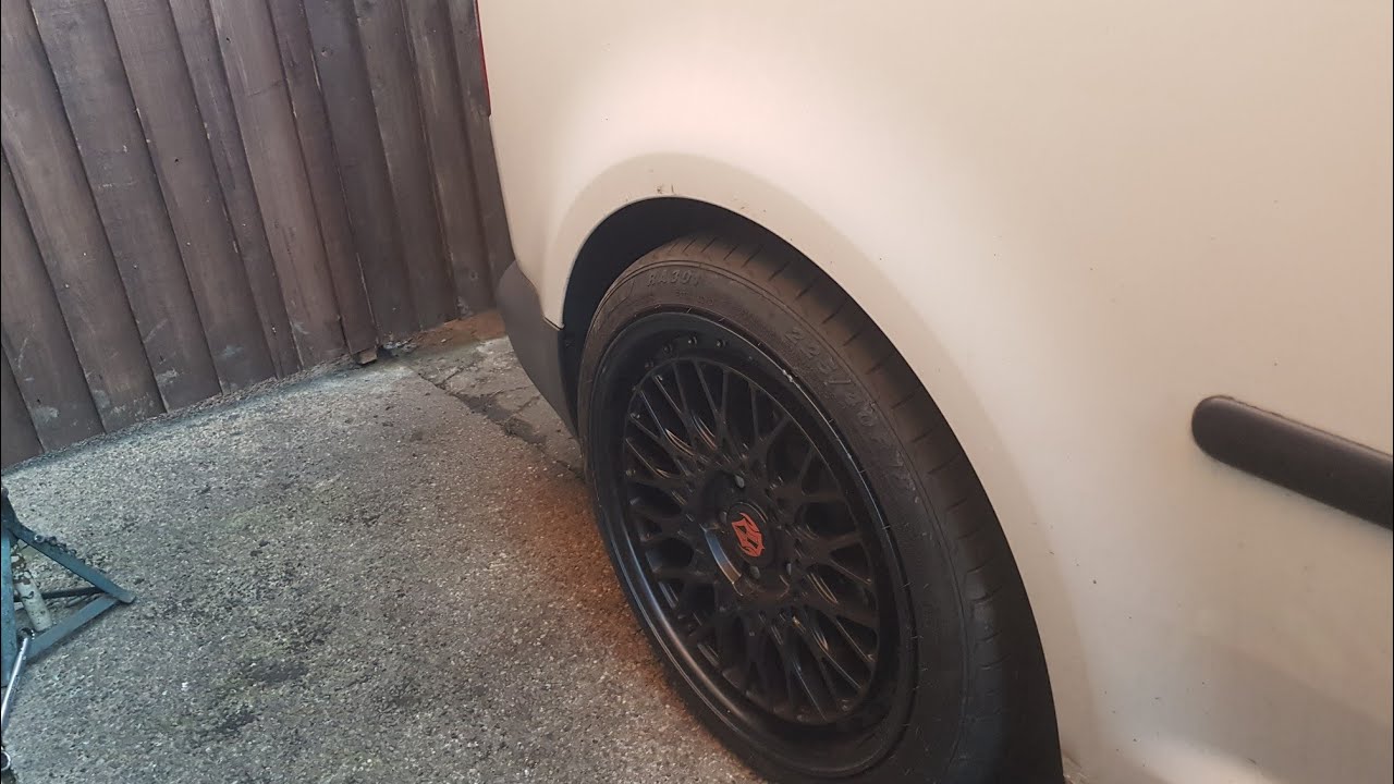 vw caddy rear lowering shackle & shock absorber & anti rollbar linkage ...