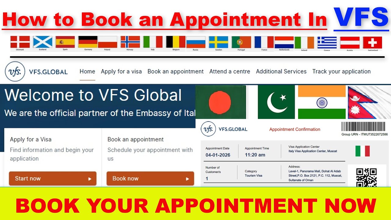 How to Book an Appointment In VFS 2026 - YouTube