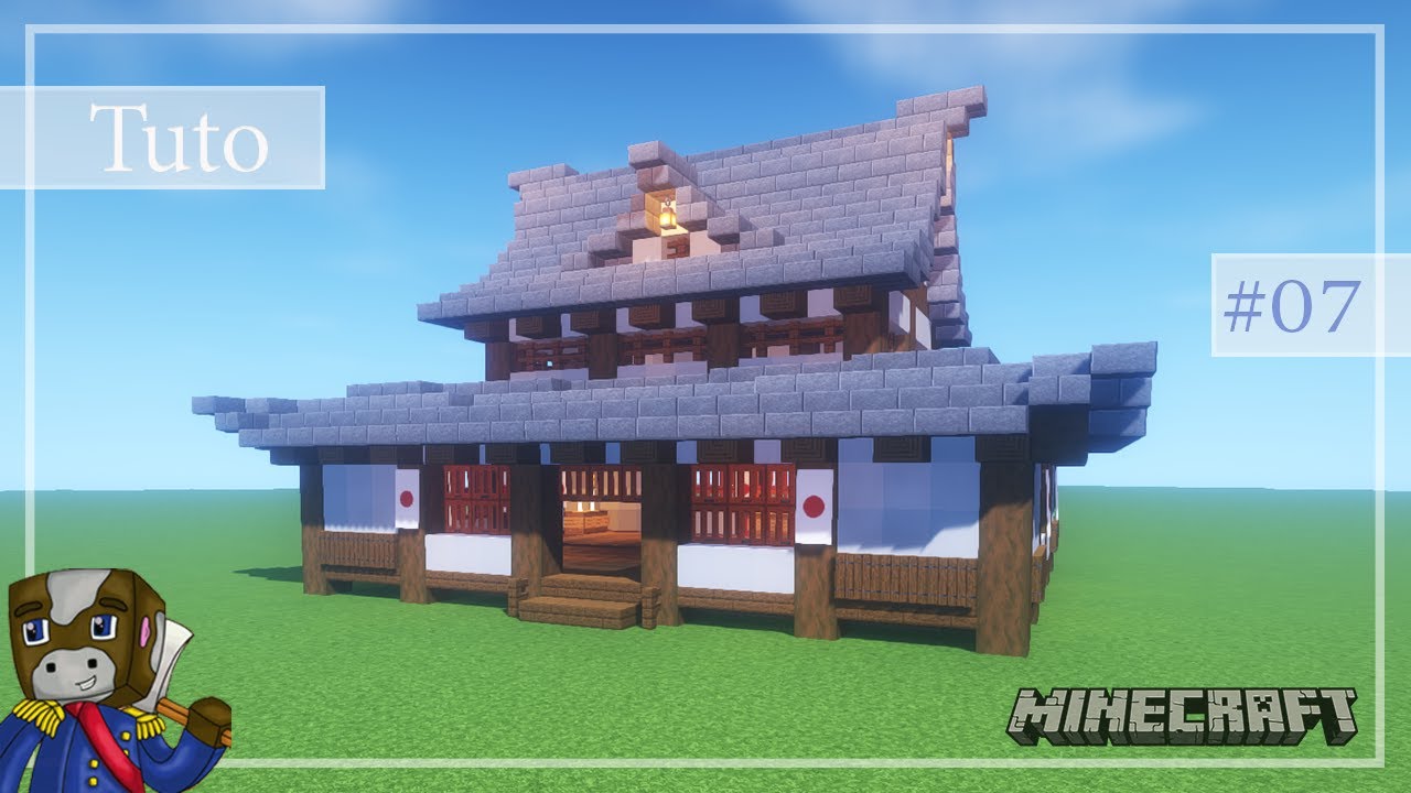 Minecraft - Tuto Construire un Village Japonais de A à Z #07 - Le Dojo ...