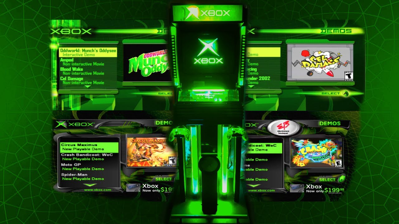 Original Xbox : Kiosk Demo Discs : 1.0-1.1.4 (No Commentary) - YouTube