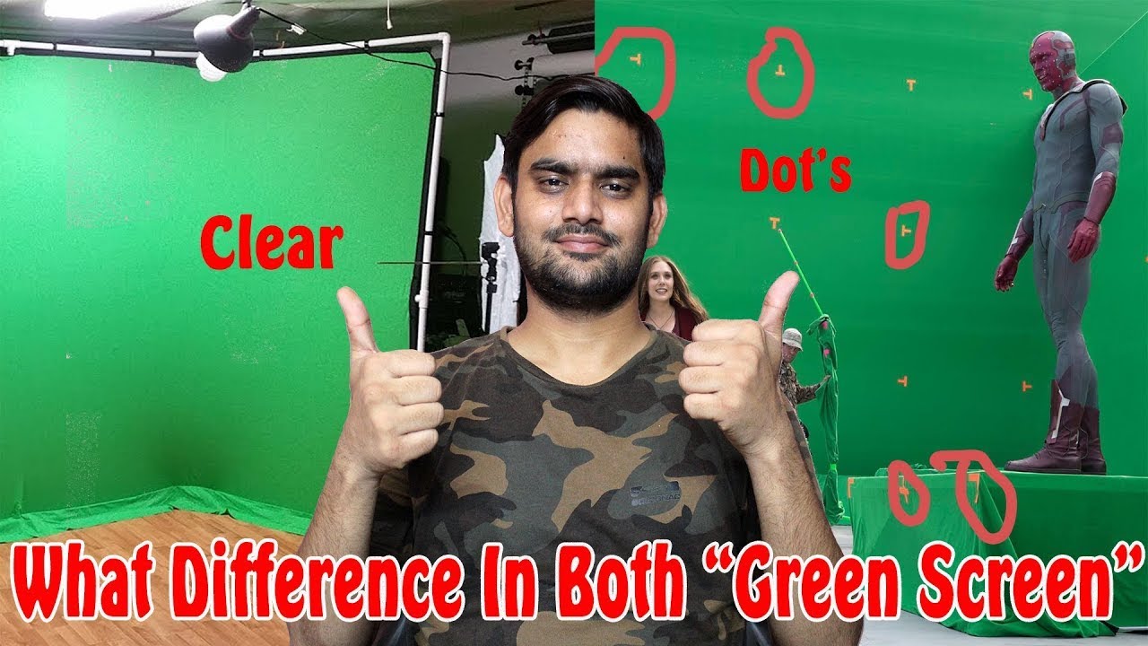 Why Use Different type of Green Screen, Where Use Red Dots Points Green ...