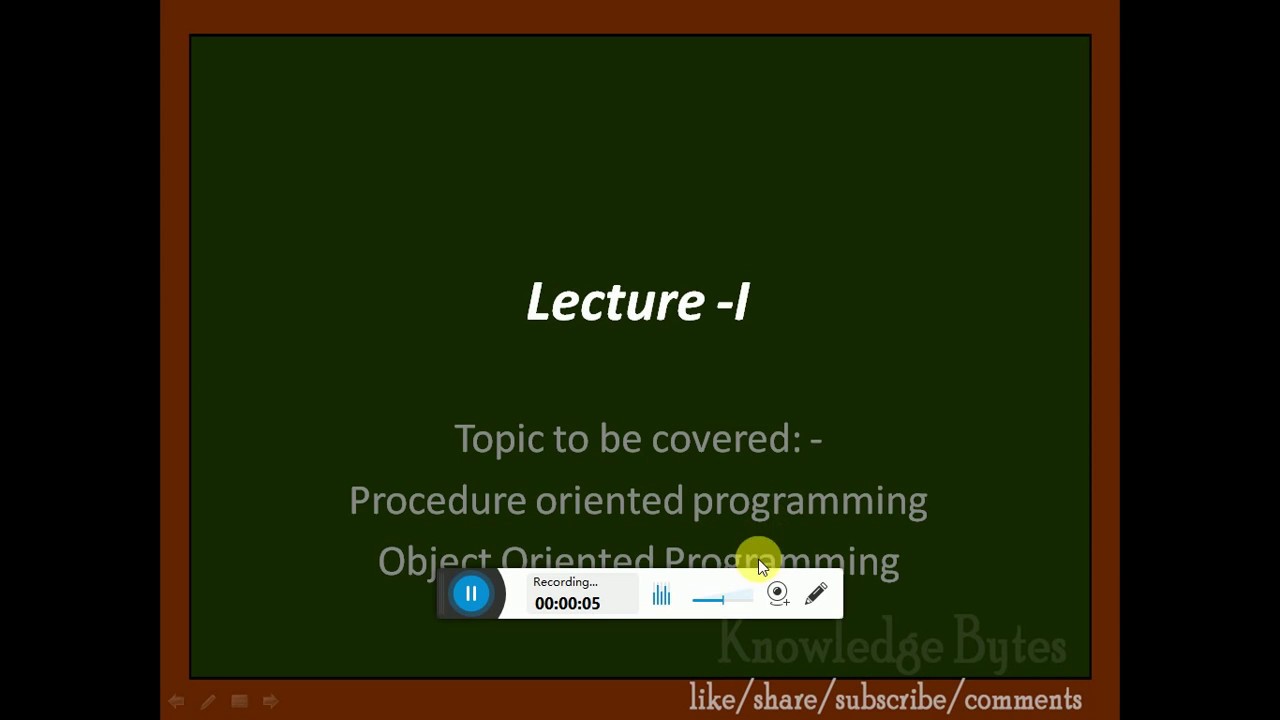 Procedure Oriented Programming Vs Object Oriented Programming Youtube 1494