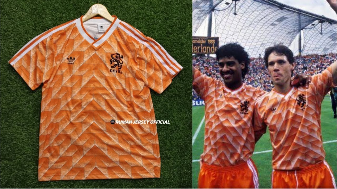 Holland Home Retro Kit Champions Euro 1998 Details Jersey Belanda ...