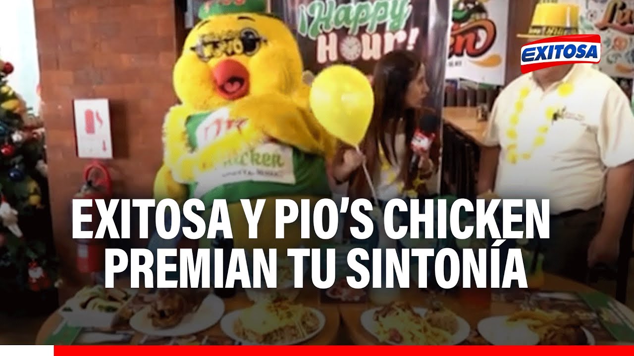🔴🔵Pio's Chicken y Exitosa premiarán con 20 pollos a la brasa - YouTube