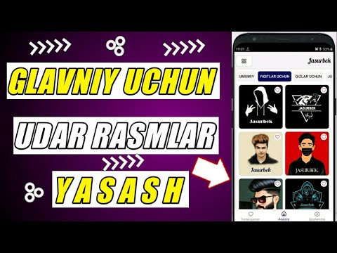 PROFIL UCHUN UDAR RASMLAR YASASH - YouTube