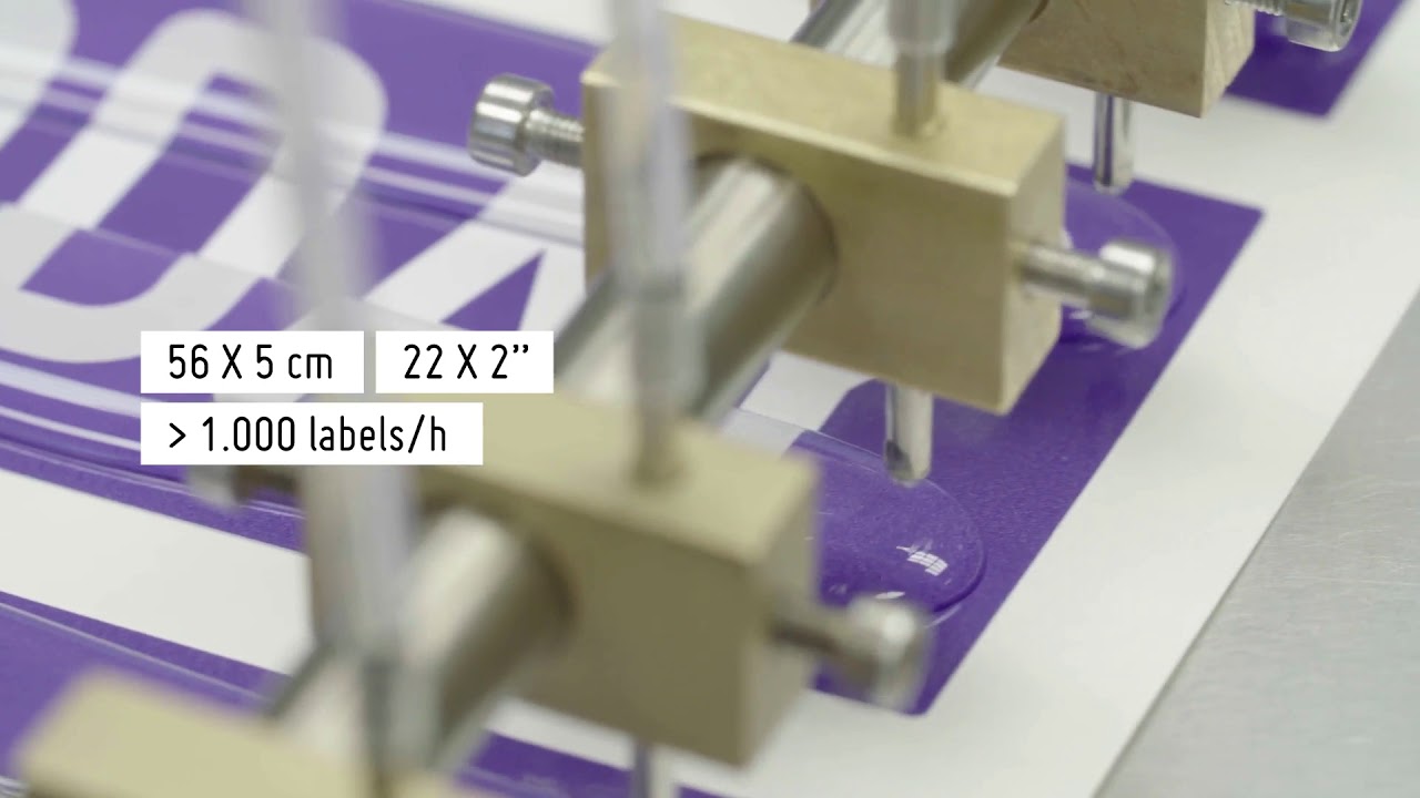 Color-Dec Doming Machine model 4050GP-XL - YouTube