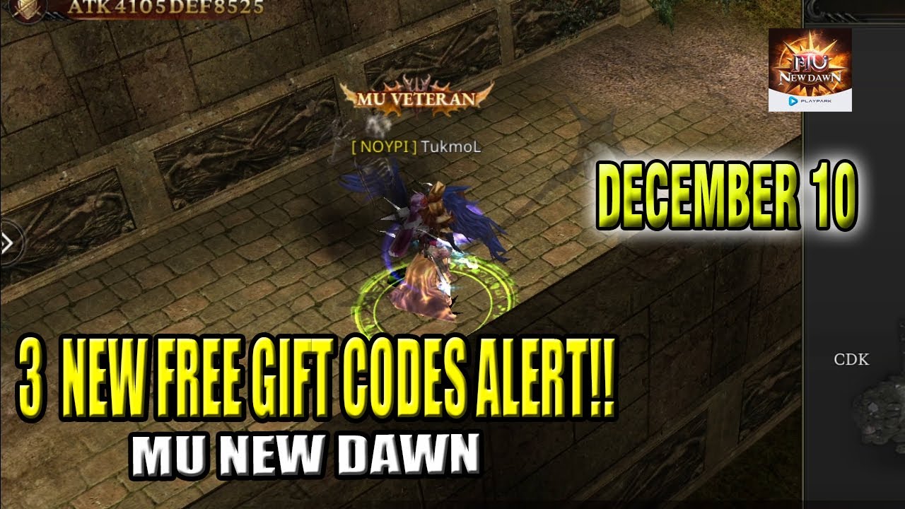 3 NEW FREE GIFT CODES ALERT!! (Dec. 10) - MU New Dawn (English Subs ...