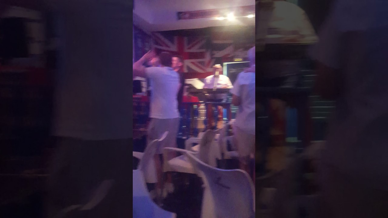 Ibrox bar tenerife August 2016 - YouTube