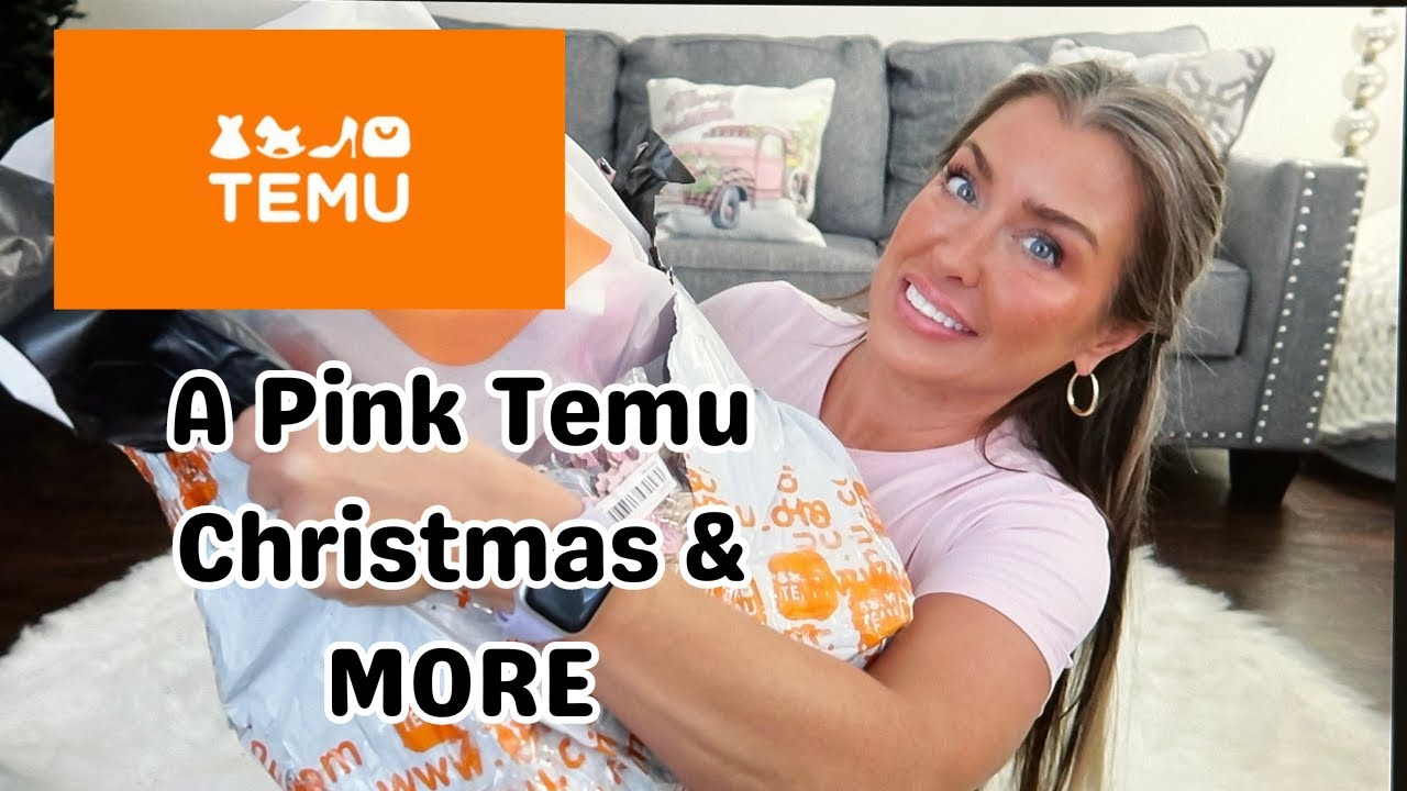 Temu PINK CHRISTMAS DECOR HAUL AND MORE | HOTMESS IN THE KITCHEN - YouTube