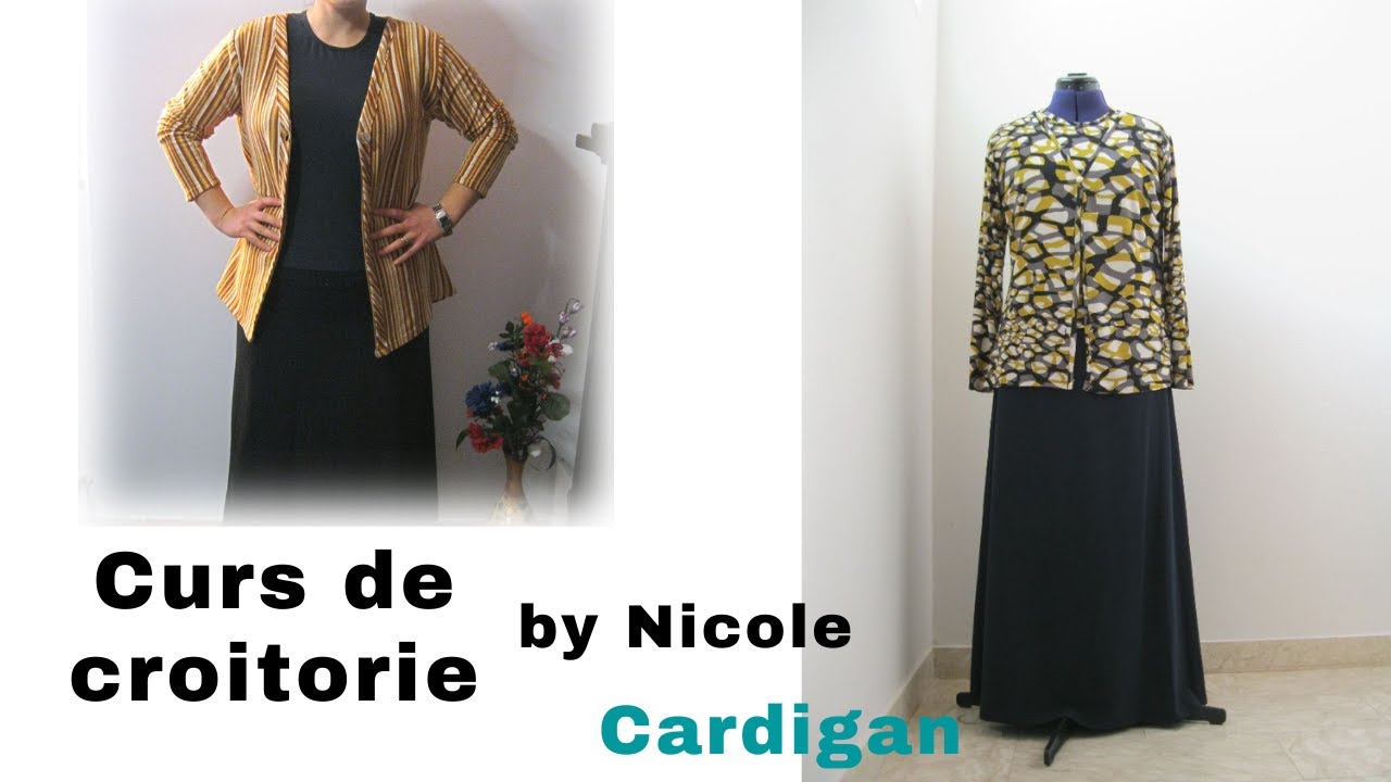 Curs de croitorie - Cum se croieste un cardigan - YouTube