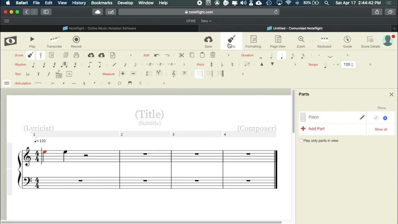 NoteFlight - Duet Composition Assignment - Thomas B. Riley Music Class ...