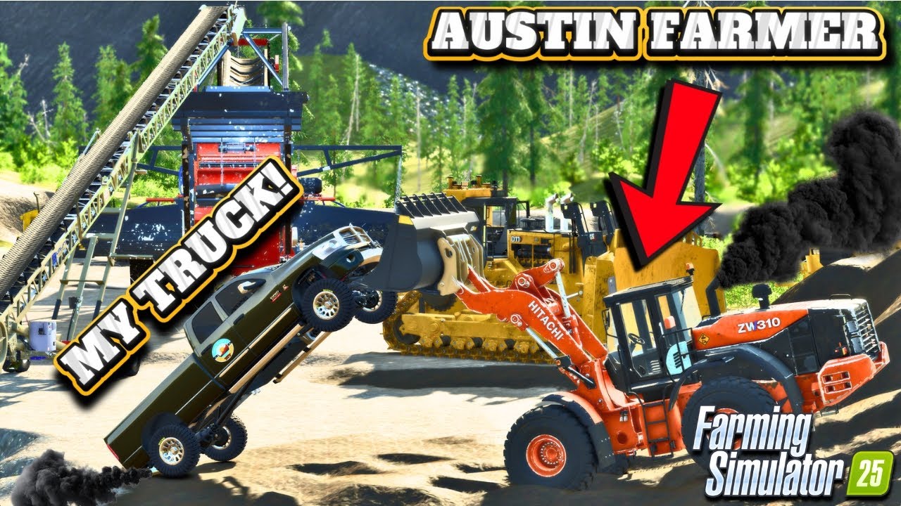 FS25 Gold Mine Chaos: New Rock Truck, Deep Mud—Streak on the Line - YouTube