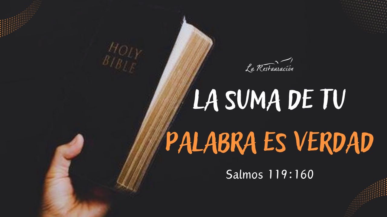 LA SUMA DE TU PALABRA ES VERDAD I LUNES 06/11/2023 I La Restauración Tv ...