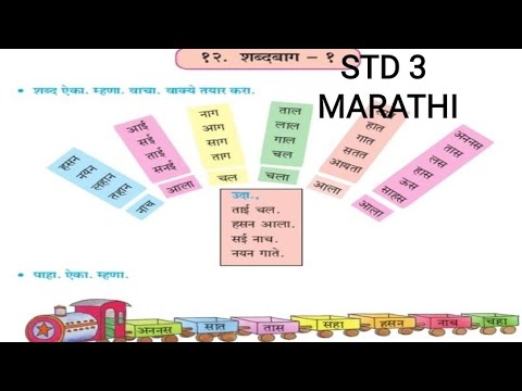 STD 3 MARATHI LESSON 12 SHABDBAG FULL EXPLANATION मराठी पाठ 10 शब्दबाग ...
