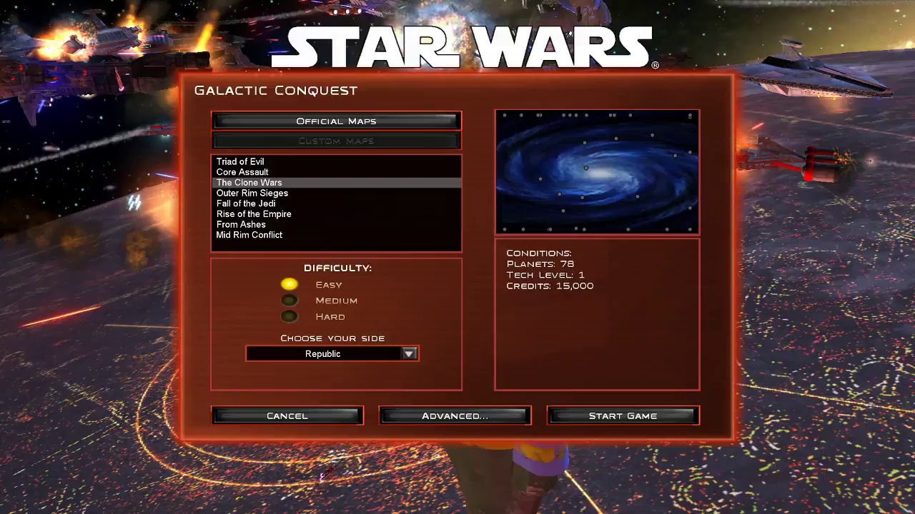 The Galaxy will be mine! (Star Wars EaW Mods - read description) - YouTube