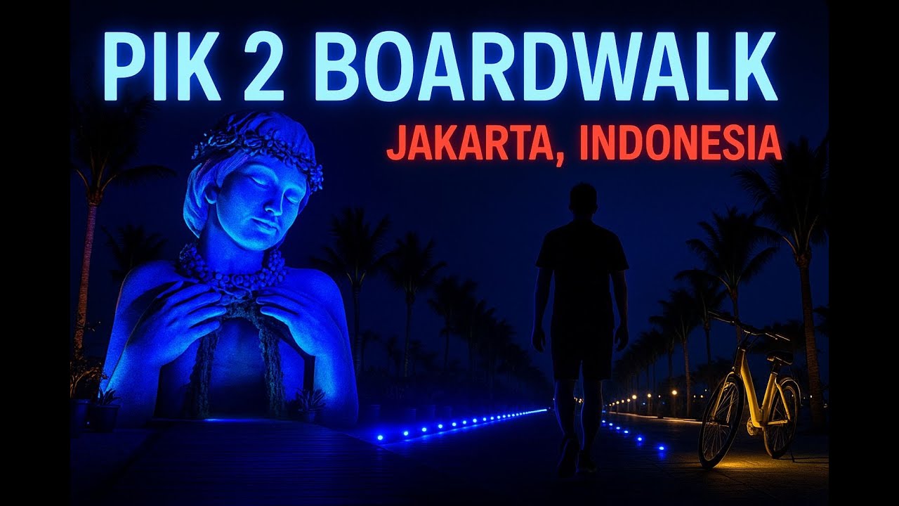 Jakarta Night Walk 2025 🌙 | 4K POV Stroll from Aloha PIK 2 - YouTube