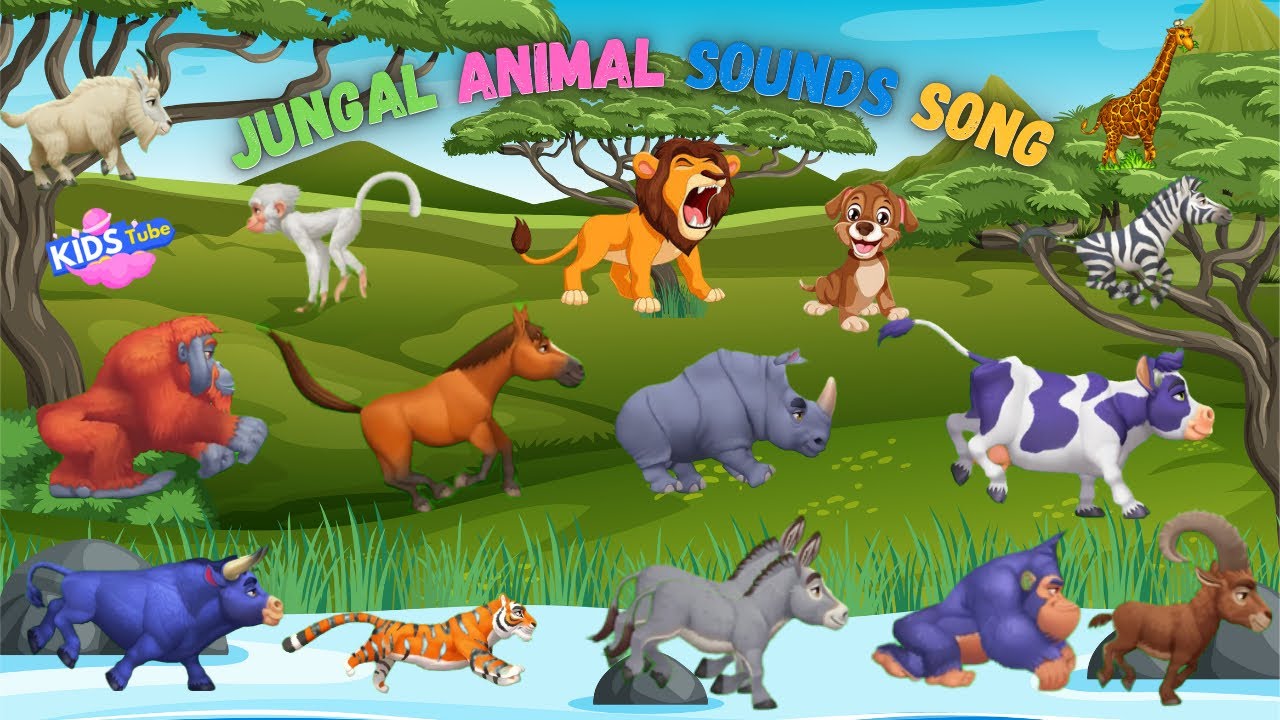 Real Animal Sounds Song for Kids | Fun & Educational Nursery Rhyme for ...