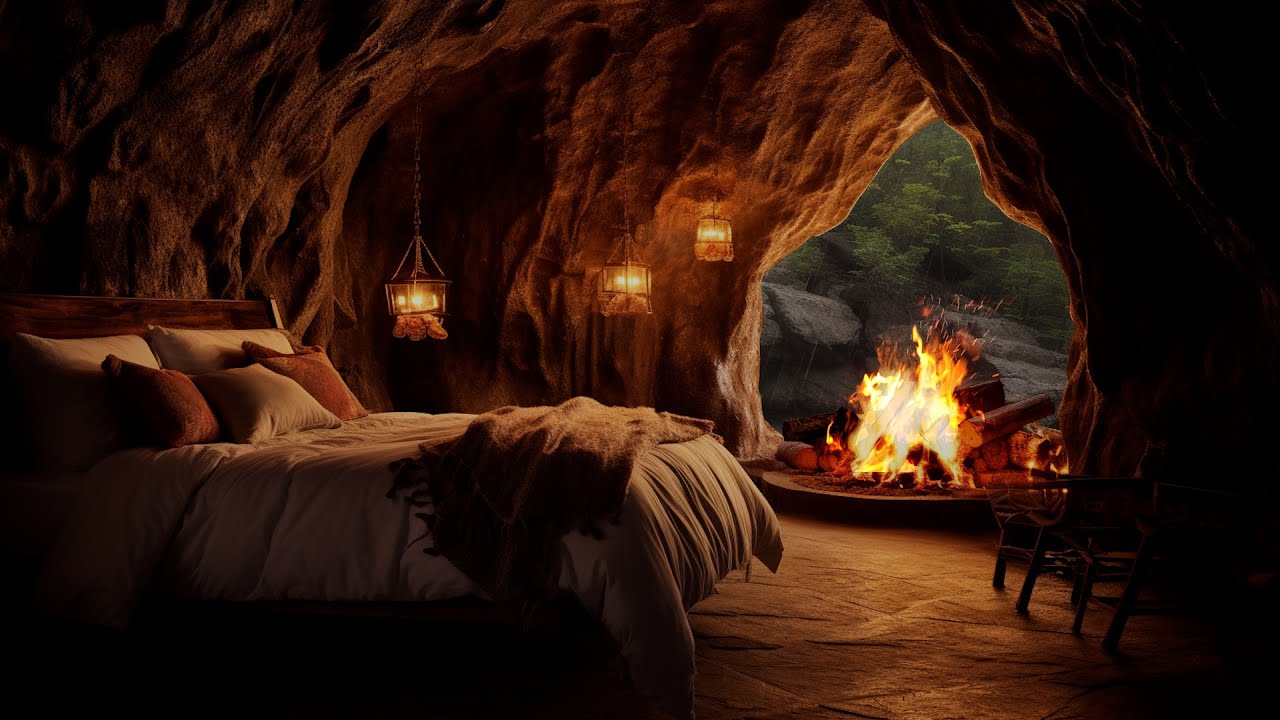 Sleep Deeply With The Sound Of A Campfire And The Sound Of Falling Rain ...